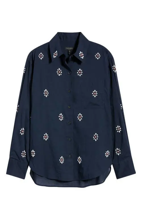 Rag & Bone Connie Embellished Button-up Shirt - Sal
