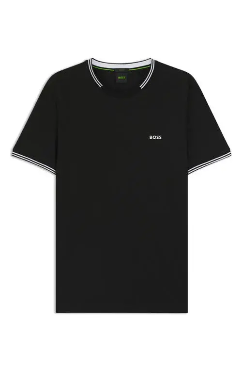 BOSS Taul Tipped Crewneck T-shirt - Black
