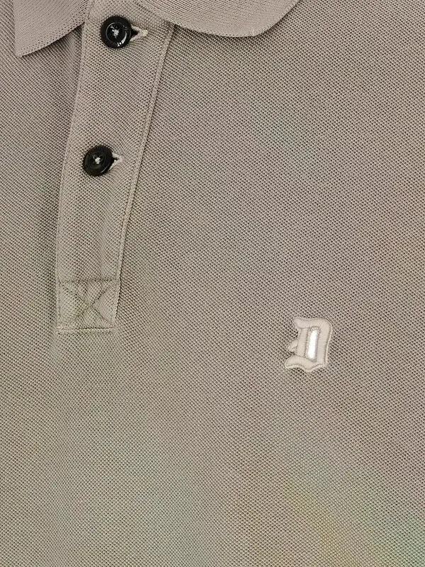 DONDUP Logo-embroidered Polo Shirt - Neutrals