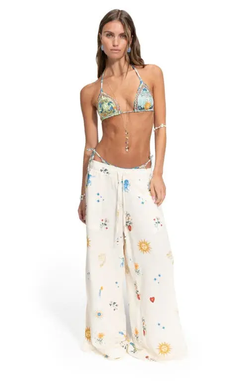 Agua Bendita Janis Solstice Wide Leg Cover-up Pants