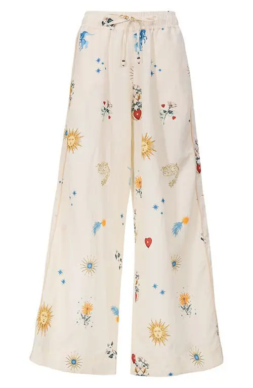 Agua Bendita Janis Solstice Wide Leg Cover-up Pants