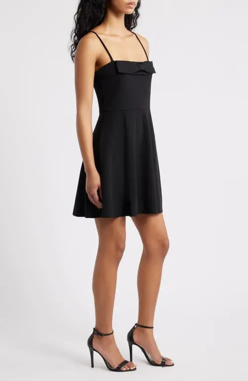 JUMP APPAREL Sleeveless Bow Front Mini Dress