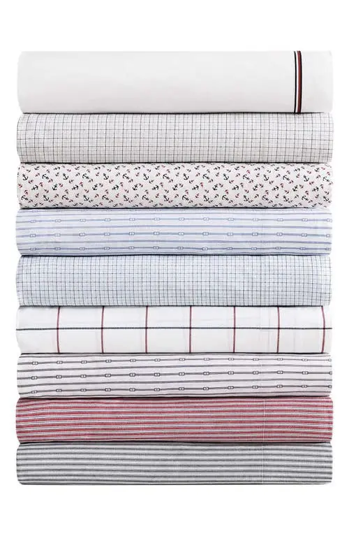 Tommy Hilfiger Atlantic Anchors Cotton Percale Sheet Set