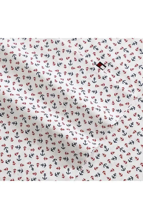 Tommy Hilfiger Atlantic Anchors Cotton Percale Sheet Set