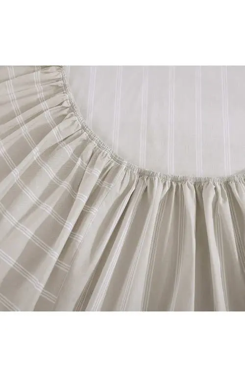 Tommy Hilfiger Effortless Stripe Cotton Percale Sheet Set - Light Beige