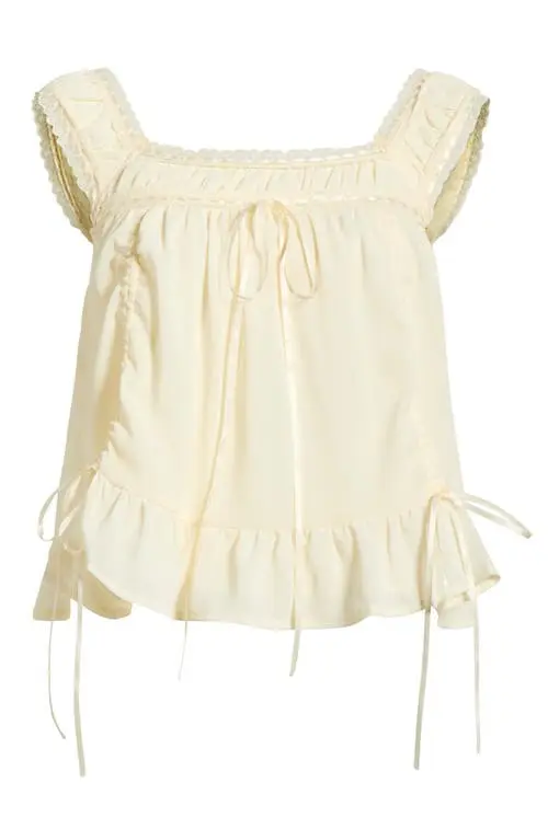 Princess Polly Elusia Lace Trim Ruched Top