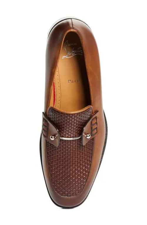 CHRISTIAN LOUBOUTIN Chambelimoc Woven Loafer
