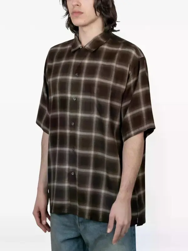 STEIN Check-pattern Oversized Shirt