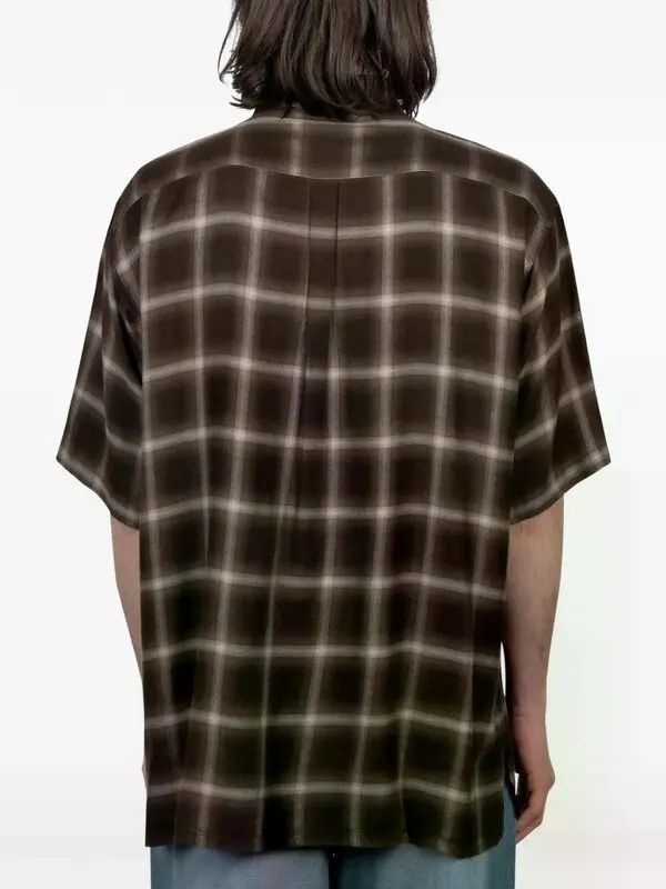 STEIN Check-pattern Oversized Shirt