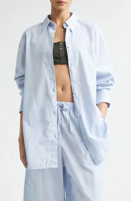 TOTEME Oversize Cotton & Linen Shirt