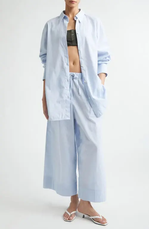 TOTEME Oversize Cotton & Linen Shirt