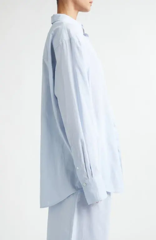TOTEME Oversize Cotton & Linen Shirt