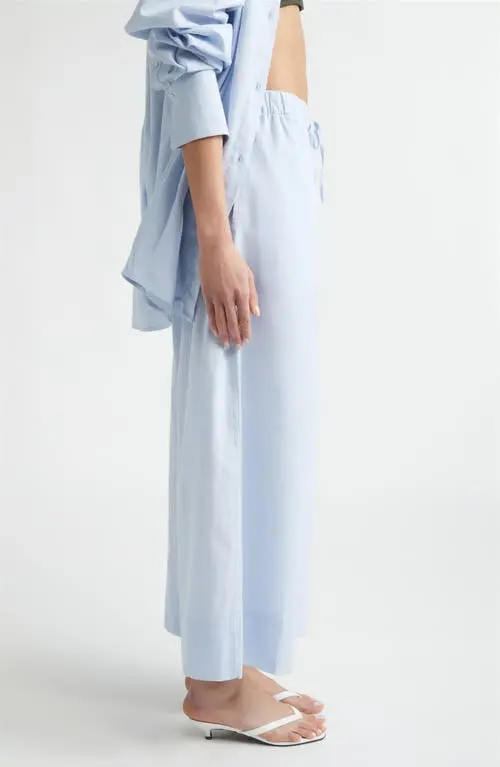 TOTEME Cotton & Linen Wide Leg Pants