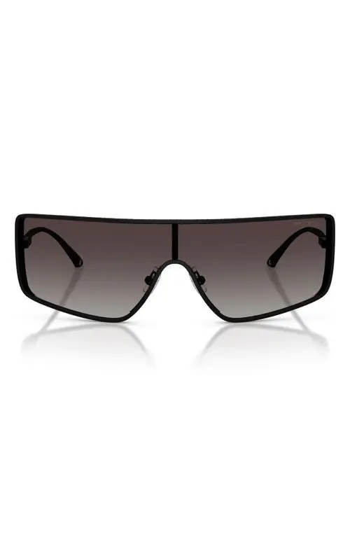 JIMMY CHOO Shield Sunglasses - Matte Black/grey Gradient