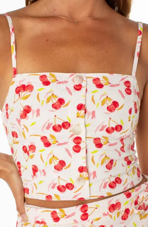 Roxy Island Sun Button-up Crop Tank