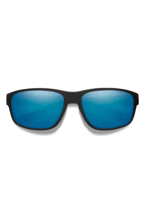 SMITH Redding 2 64mm Sunglasses - Matte Black/blue Mirror