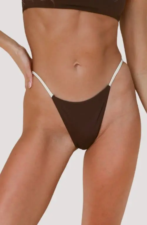 STONE FOX SWIM Tyla Bikini Bottoms - Earth/coconut