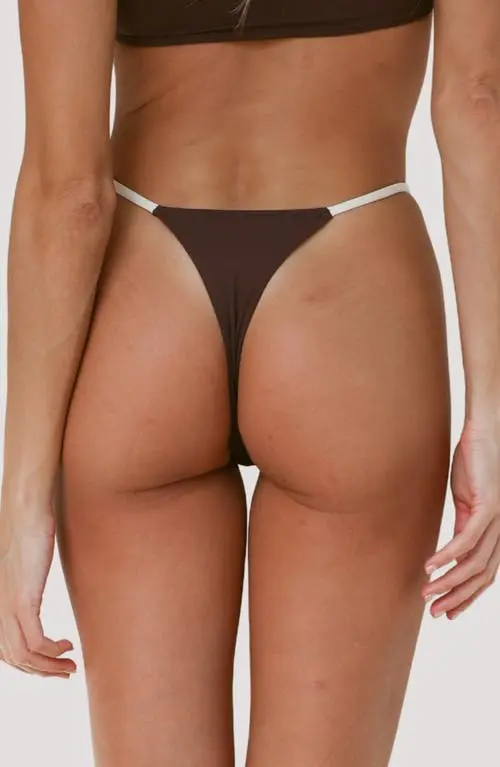 STONE FOX SWIM Tyla Bikini Bottoms - Earth/coconut