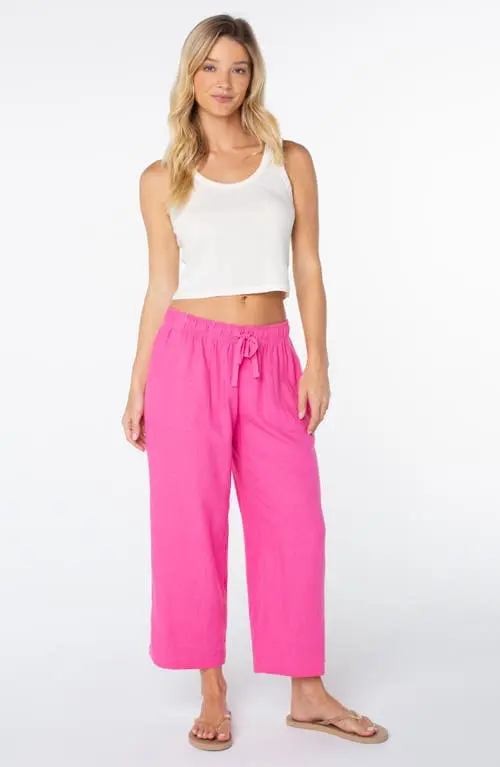 Roxy Lagoon Linen Blend Crop Pants