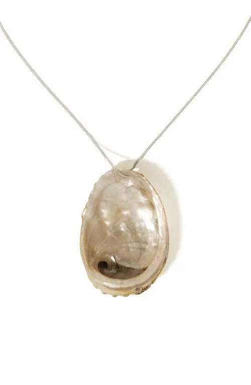 CHILD OF WILD Salty Siren Abalone Shell Pendant Necklace - Silver