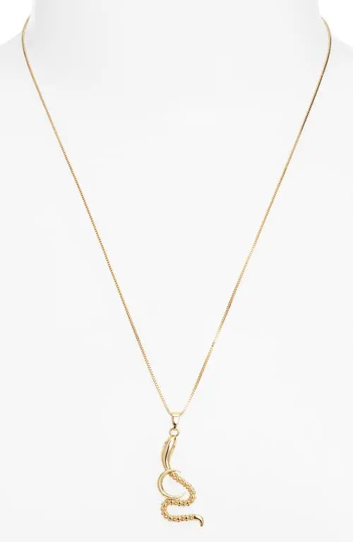 CHILD OF WILD Nyassa Crescent Snake Pendant Necklace