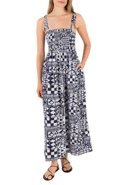Hurley Beach Club Midi Sundress - Eclipse