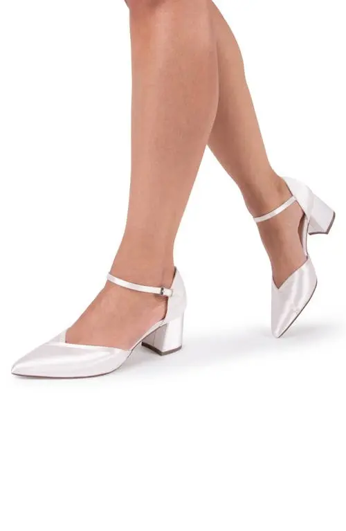 TOUCH UPS Charla Ankle Strap Pointed Toe Pumps