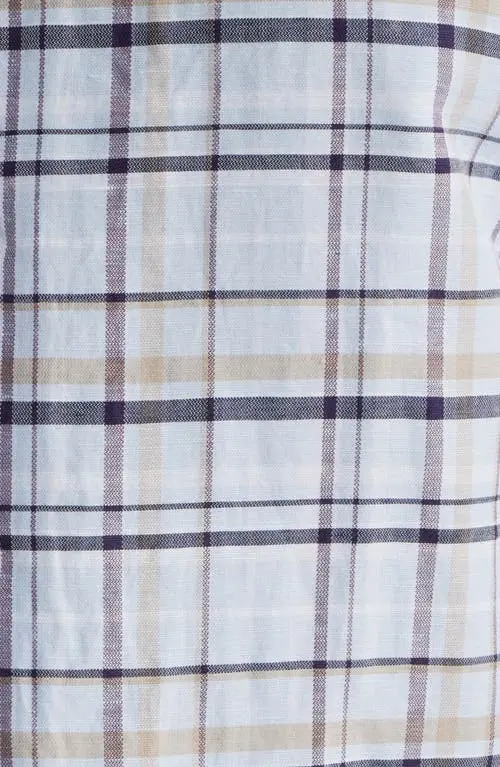 1863 BY ETERNA Soft Luxury Modern Fit Check Non-iron Dress Shirt