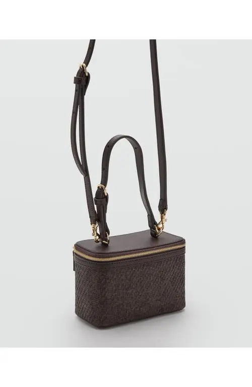 Mango Raffia Toiletry Bag