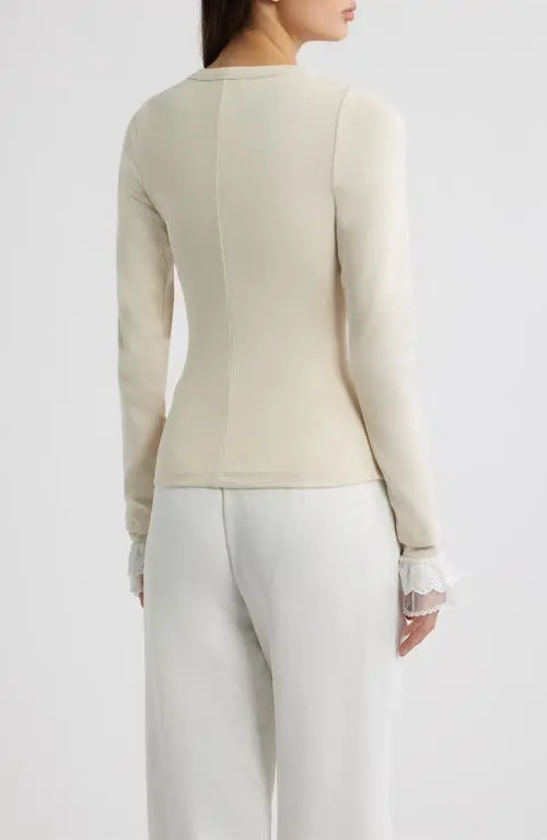 ARTLESS FOREVER Valentina Bell Sleeve Top - Cream