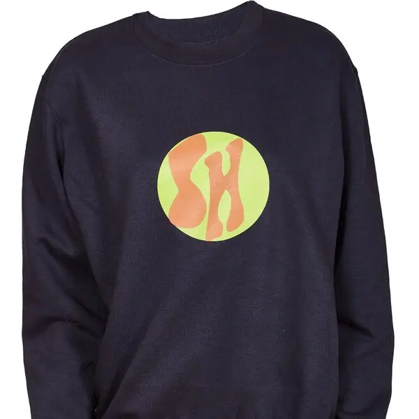 SOHUMAN Organic Cotton Crewneck Sweatshirt - Blue