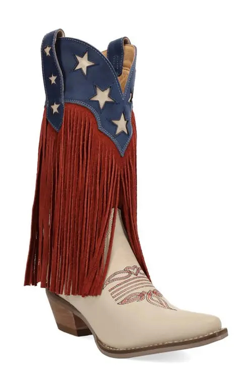DINGO Wild N Free Fringe Western Boots