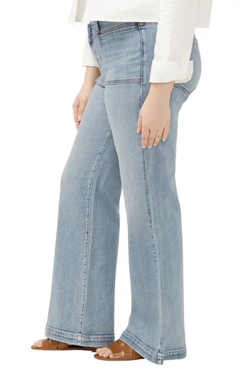 SILVER JEANS CO. Avery Curvy Patch Pocket Wide Leg Trouser Jeans