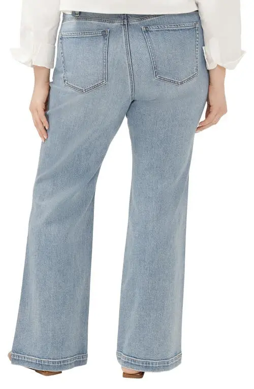 SILVER JEANS CO. Avery Curvy Patch Pocket Wide Leg Trouser Jeans