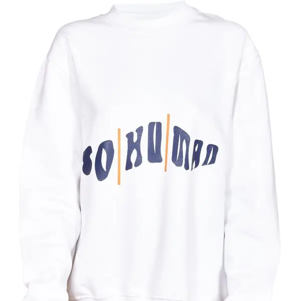 SOHUMAN Trei Organic Cotton Sweatshirt - White