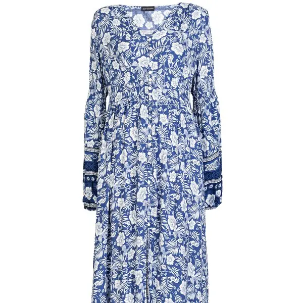 SOHUMAN Smun Sustainable Maxi Dress - Blue