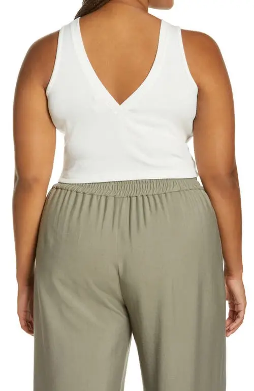 OPEN EDIT Reversible Organic Cotton Blend Tank Top
