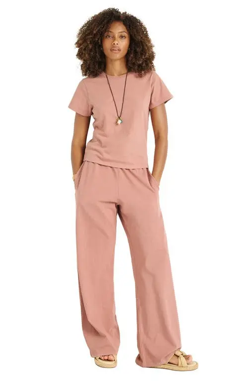 Vitamin A® Coast Fitted Cotton T-shirt - Desert Rose