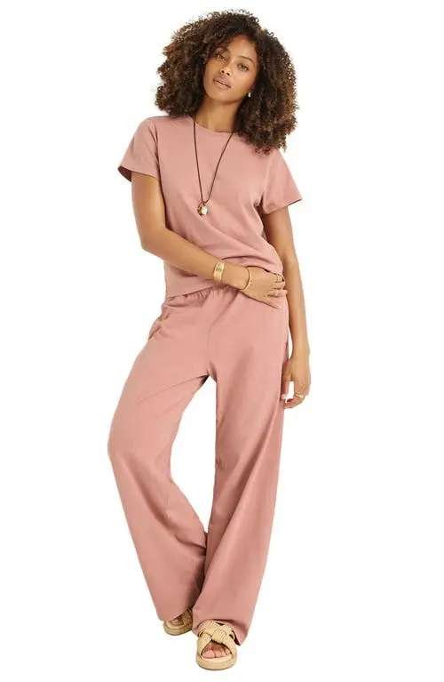 Vitamin A® Coast Fitted Cotton T-shirt - Desert Rose