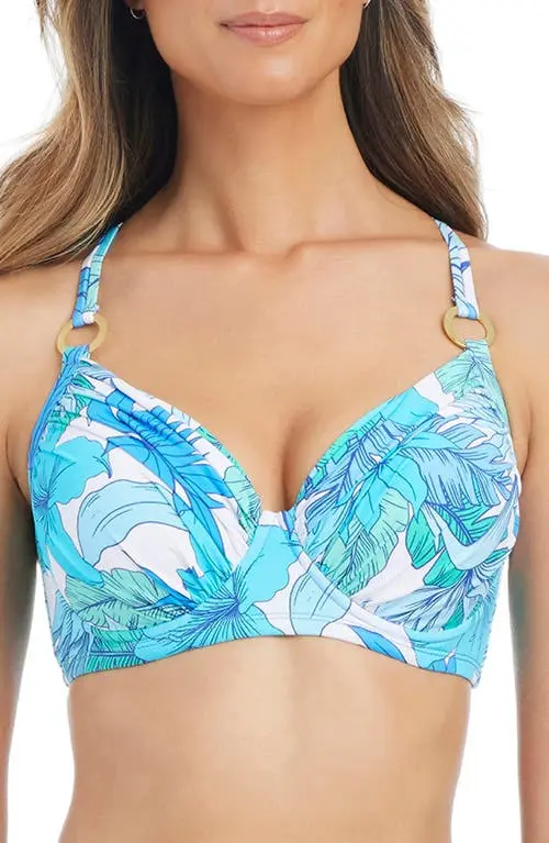 BLEU BY ROD BEATTIE Shirred Underwire Bikini Top - Cool