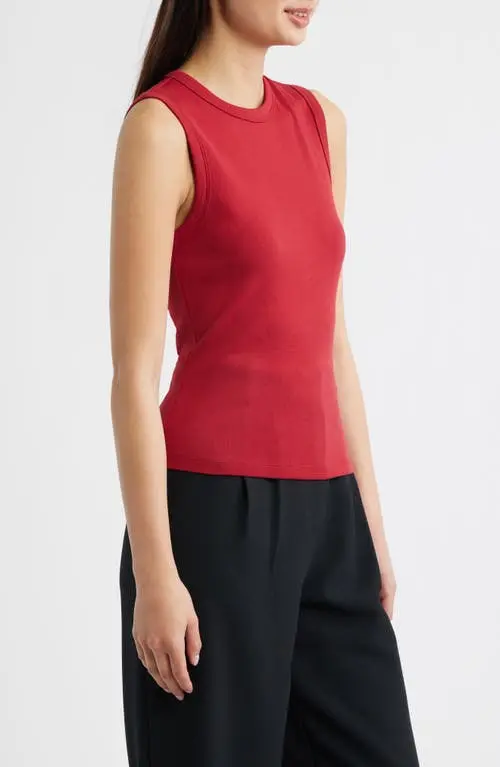 ARTLESS FOREVER Campbell Sleeveless Tank - Cherry