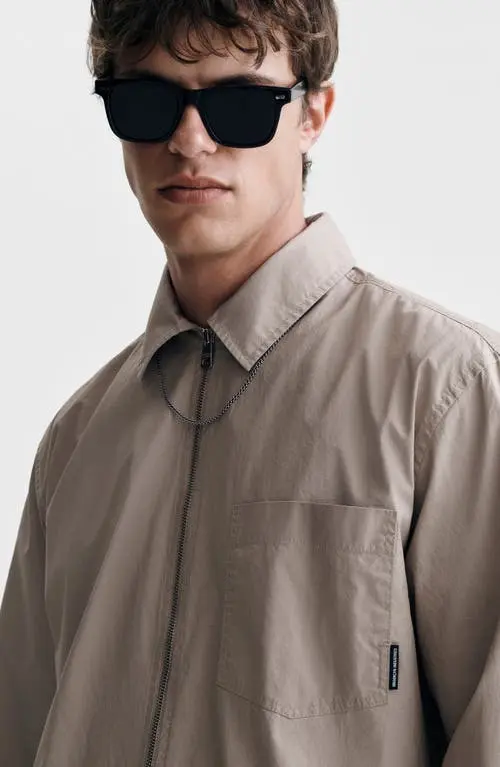 Brooklyn Industries Zip Front Cotton Overshirt