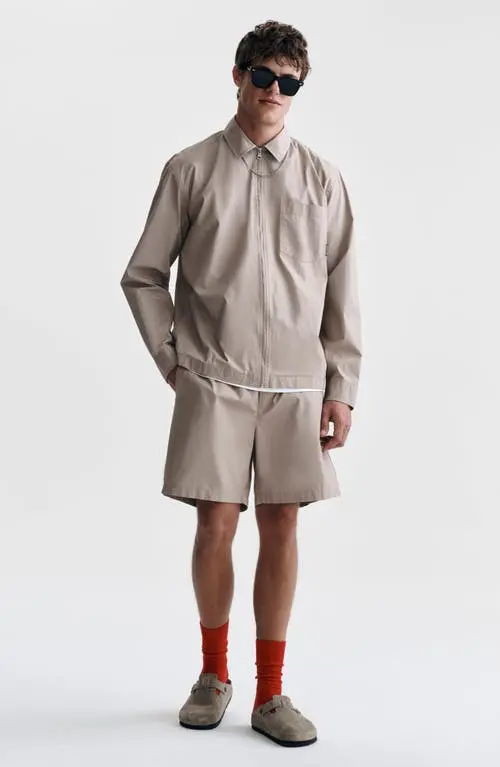 Brooklyn Industries Zip Front Cotton Overshirt