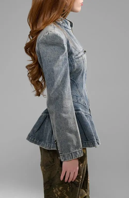 AZALEA WANG Structured Peplum Jacket