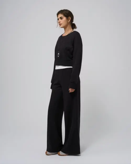 JUANA Hemp Essentials Fleece Sweatpants - Black
