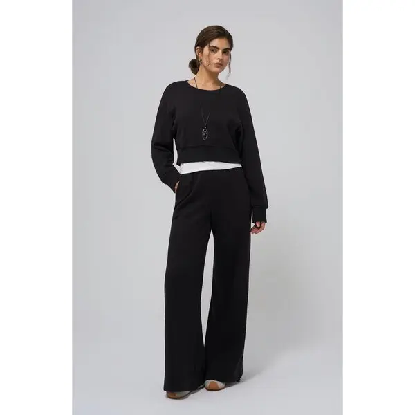 JUANA Hemp Essentials Fleece Sweatpants - Black