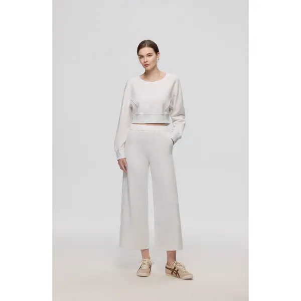 JUANA Hemp Essentials Fleece Sweatpants - White
