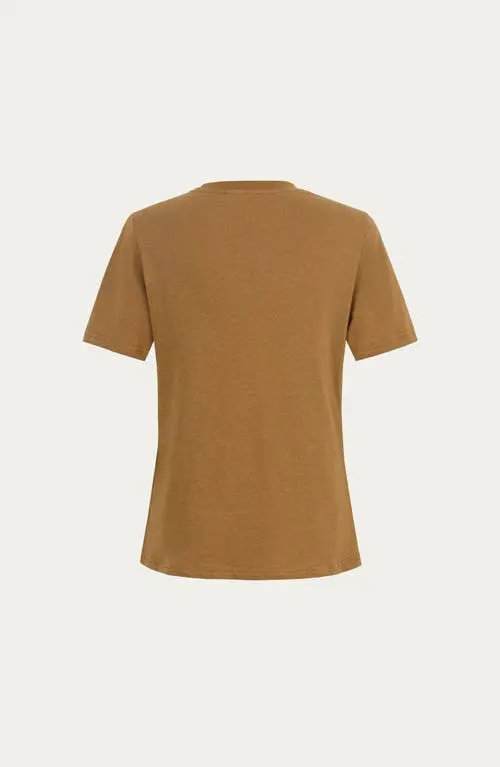 JUANA Hemp Blend Crewneck T-shirt - Burnt Orange