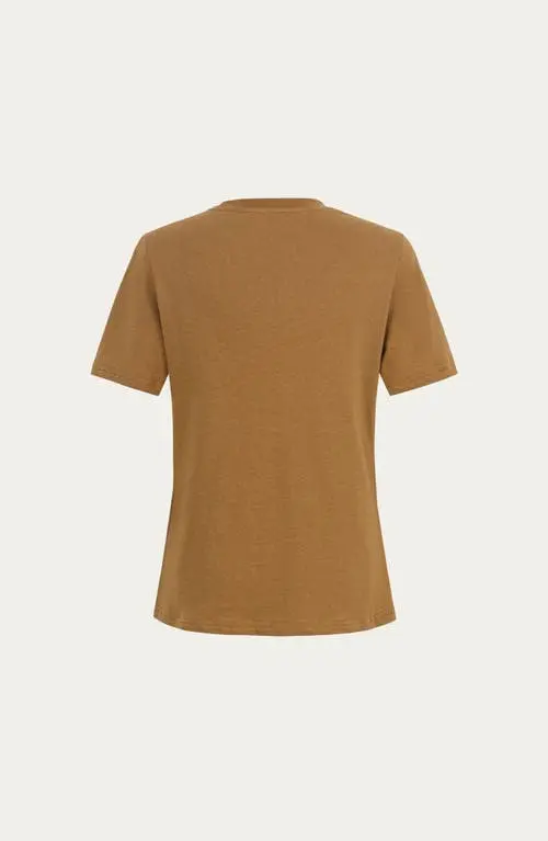 JUANA Hemp Blend Crewneck T-shirt - Burnt Orange