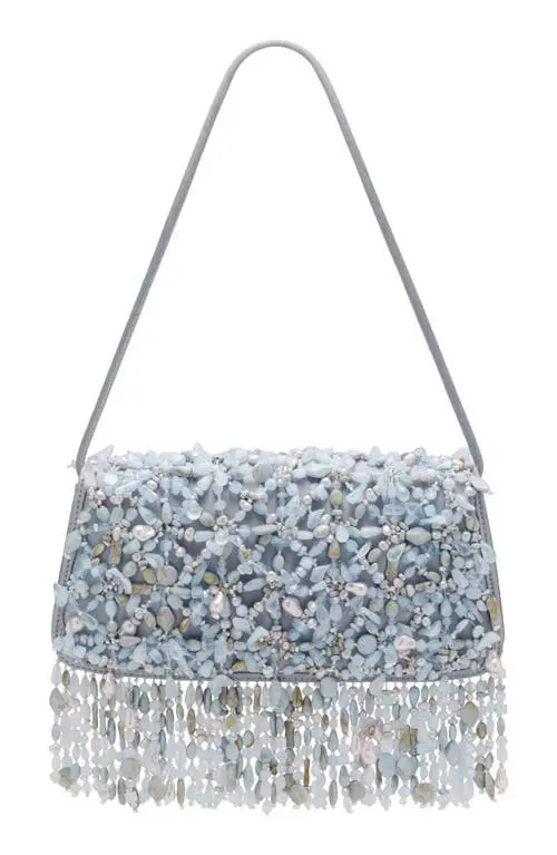 Cult Gaia Idalia Embellished Satin Shoulder Bag - Coastal